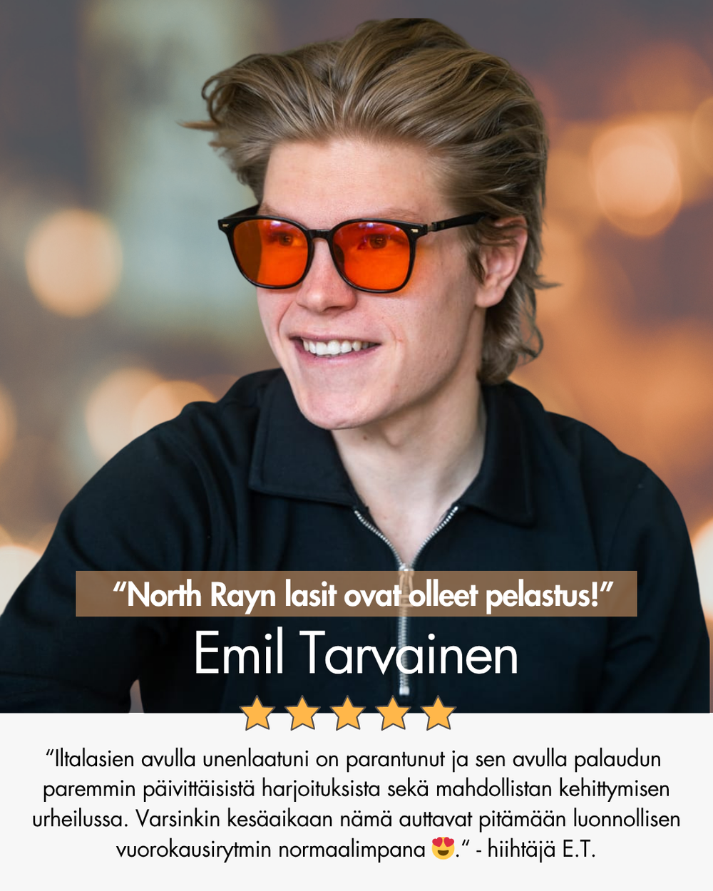 Suomessa suunniteltu sinivalolasimallisto ja klipsilinssit